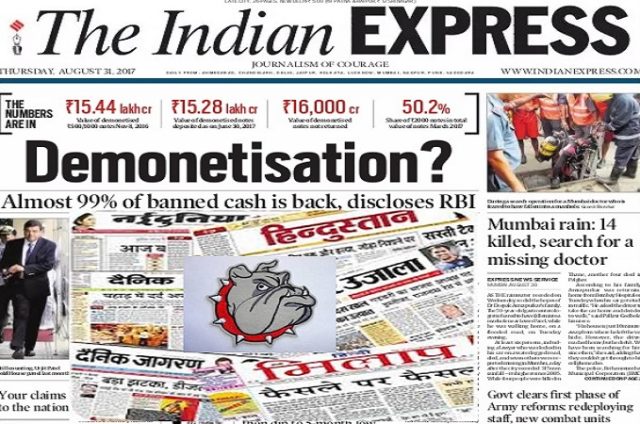 MEDIA IS NOT QUESTIONING DEMONETISATION EVEN AFTER RBI REPORT